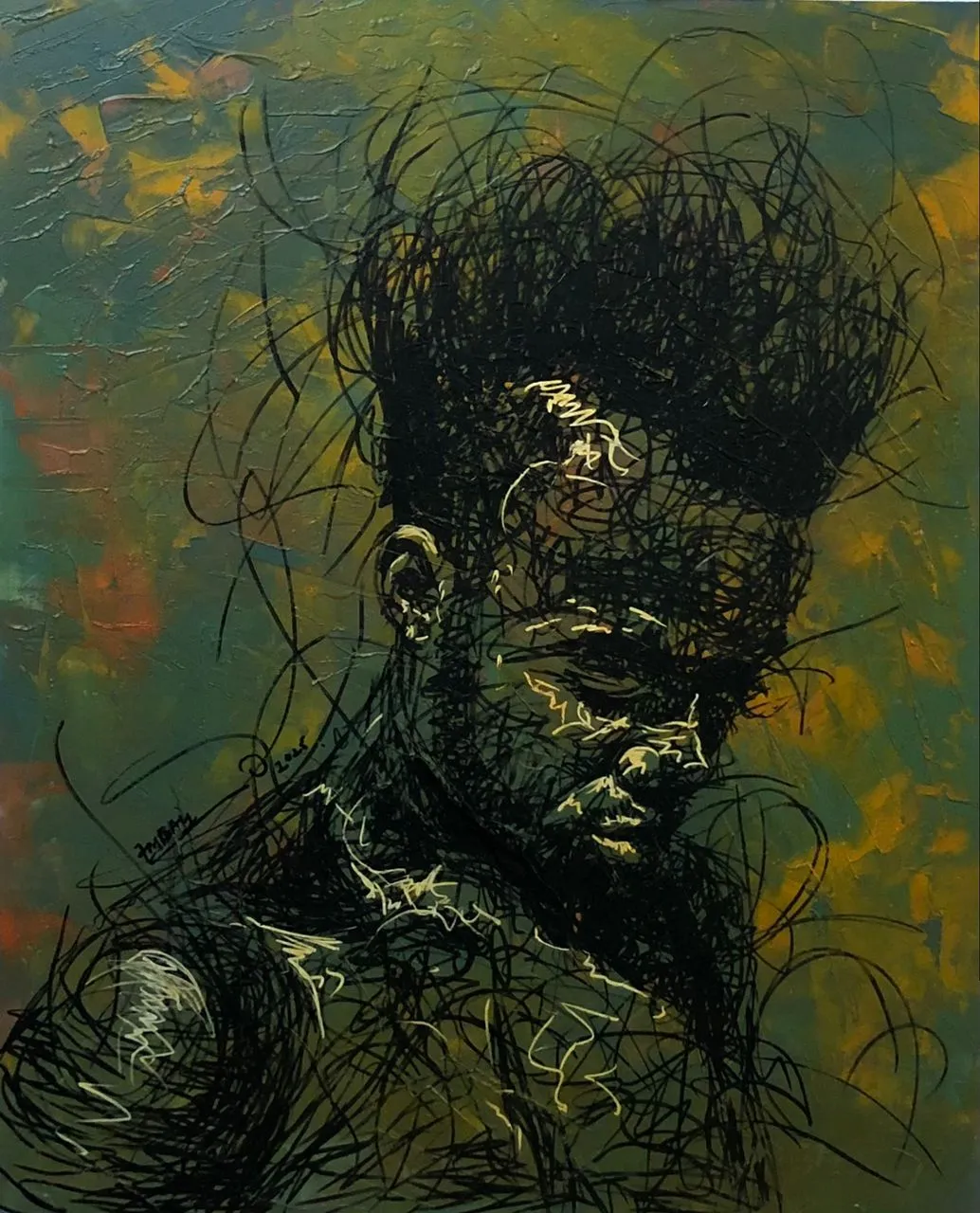 Tamed Fire - (Scribble Drawing).