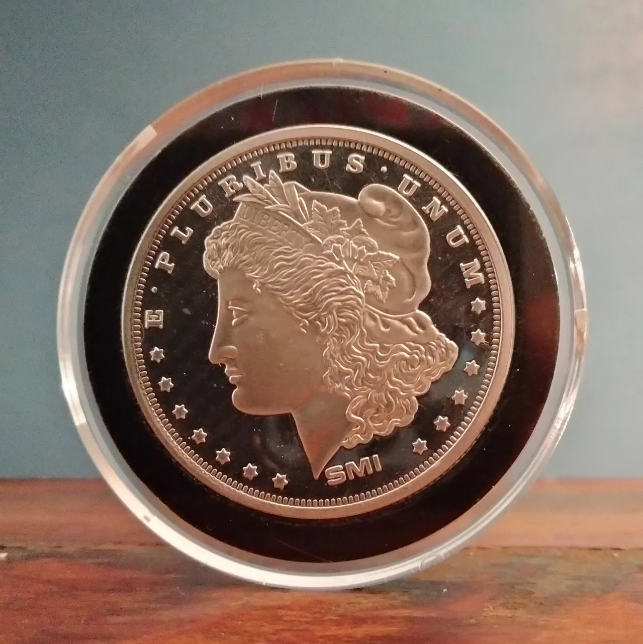 Silver and Gold - Morgan Eagle (with Mint Mark SI Field)