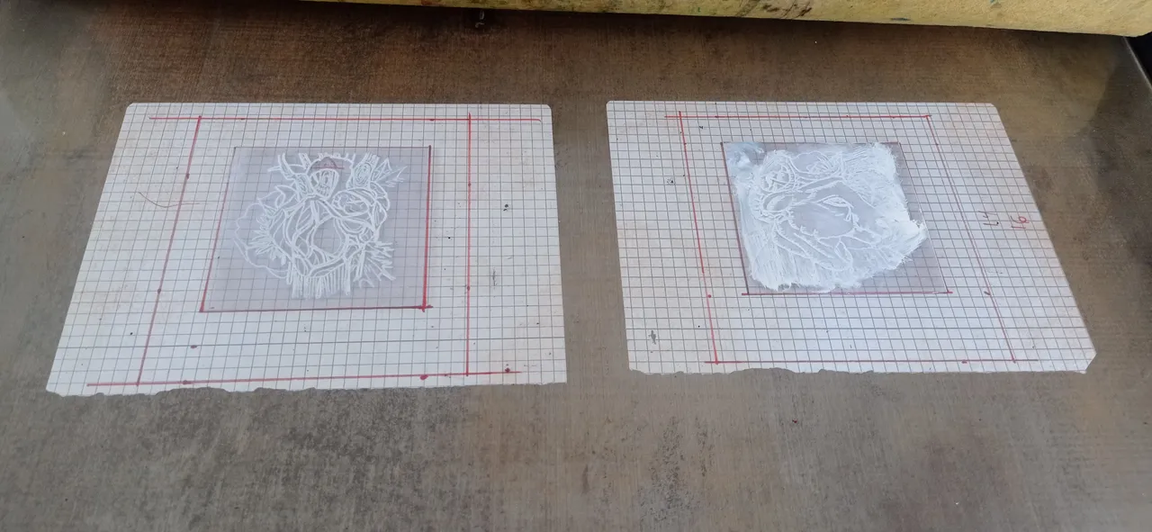 The white ink Experiment