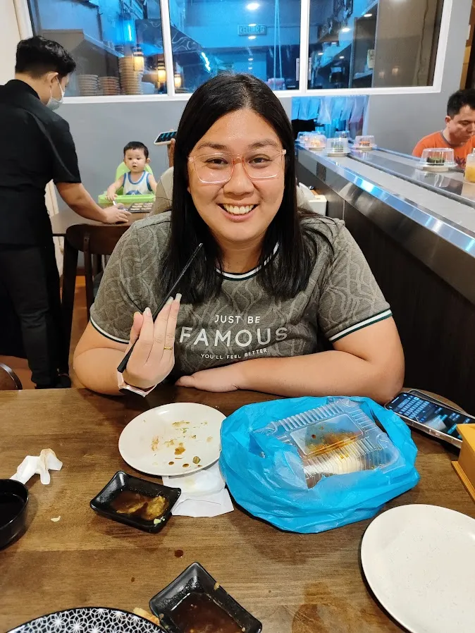 A meal at Aoki Japanese restaurant, Miri, Sarawak