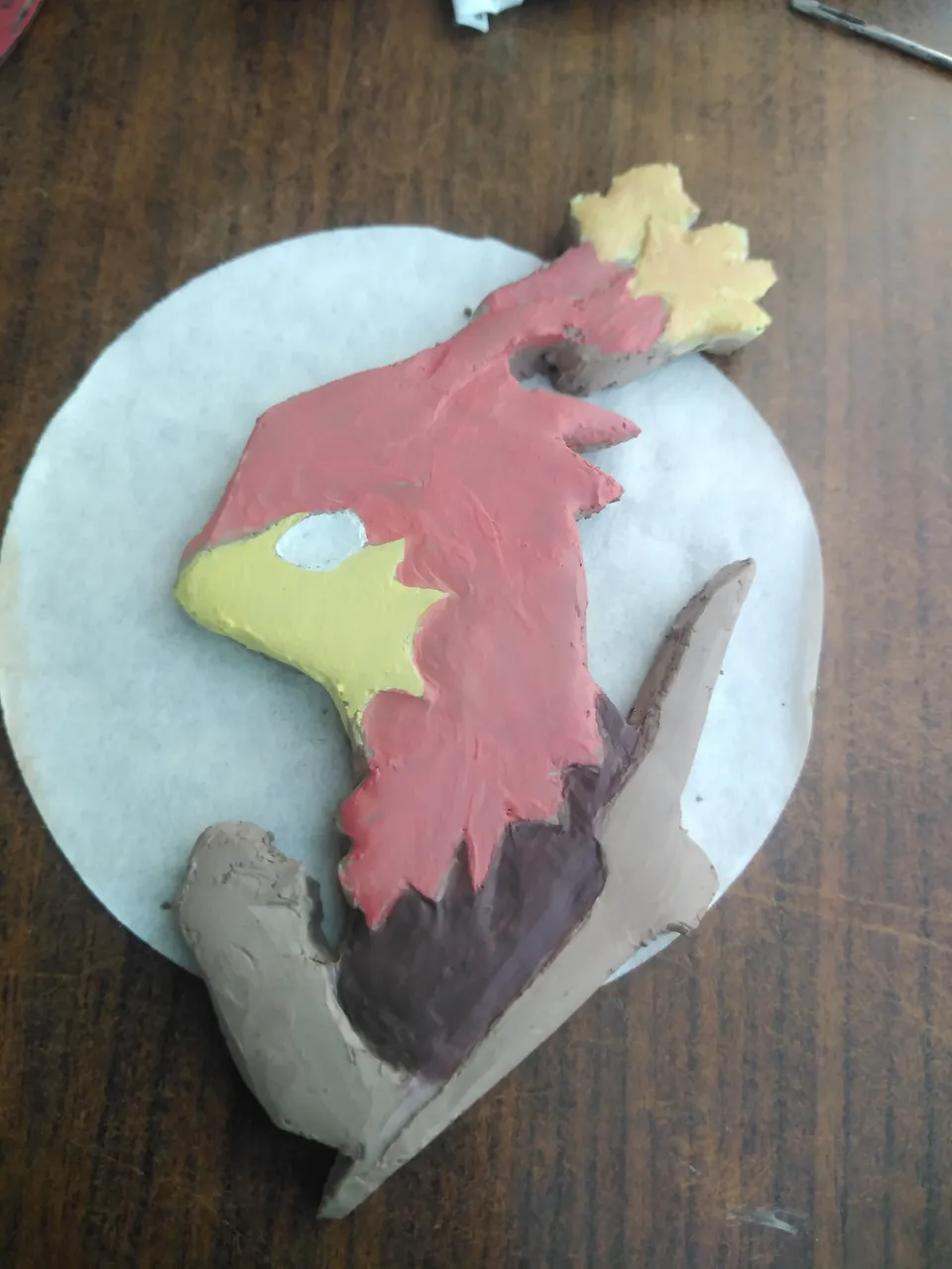 2D clay sculpture of Zappit