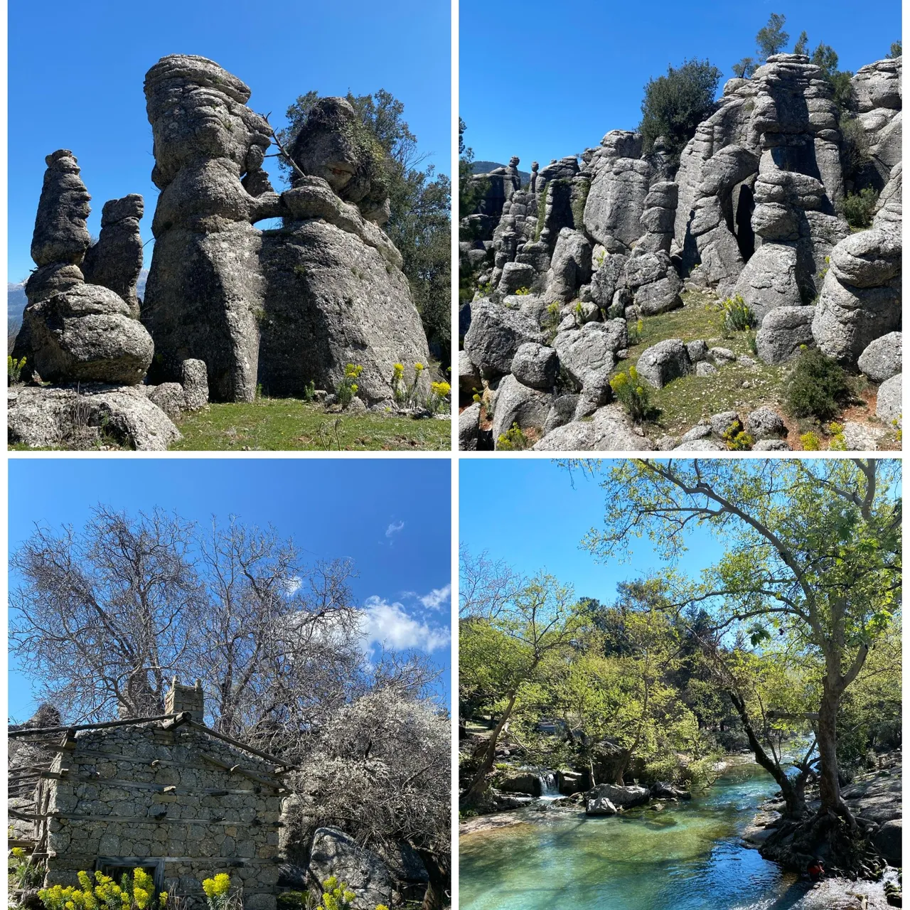 Our walking route is the Scream of the Taurus Mountains; man rocks....