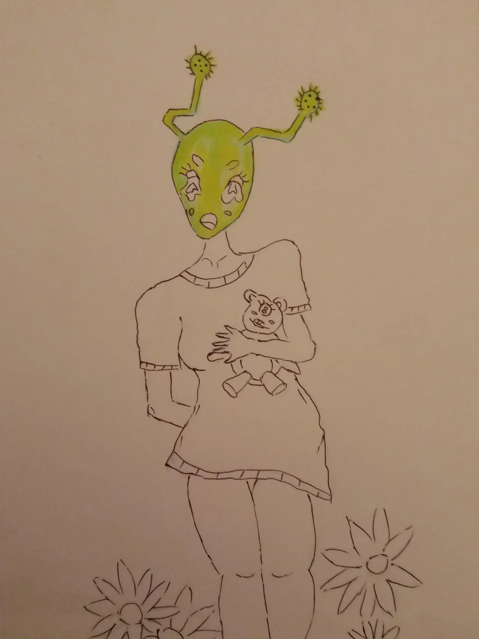 green alien girl👽👽