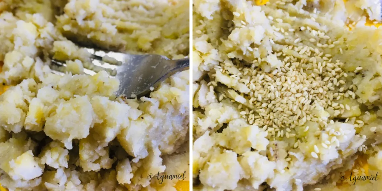 Arepas de topocho verde con vegetales [ESP-ENG]