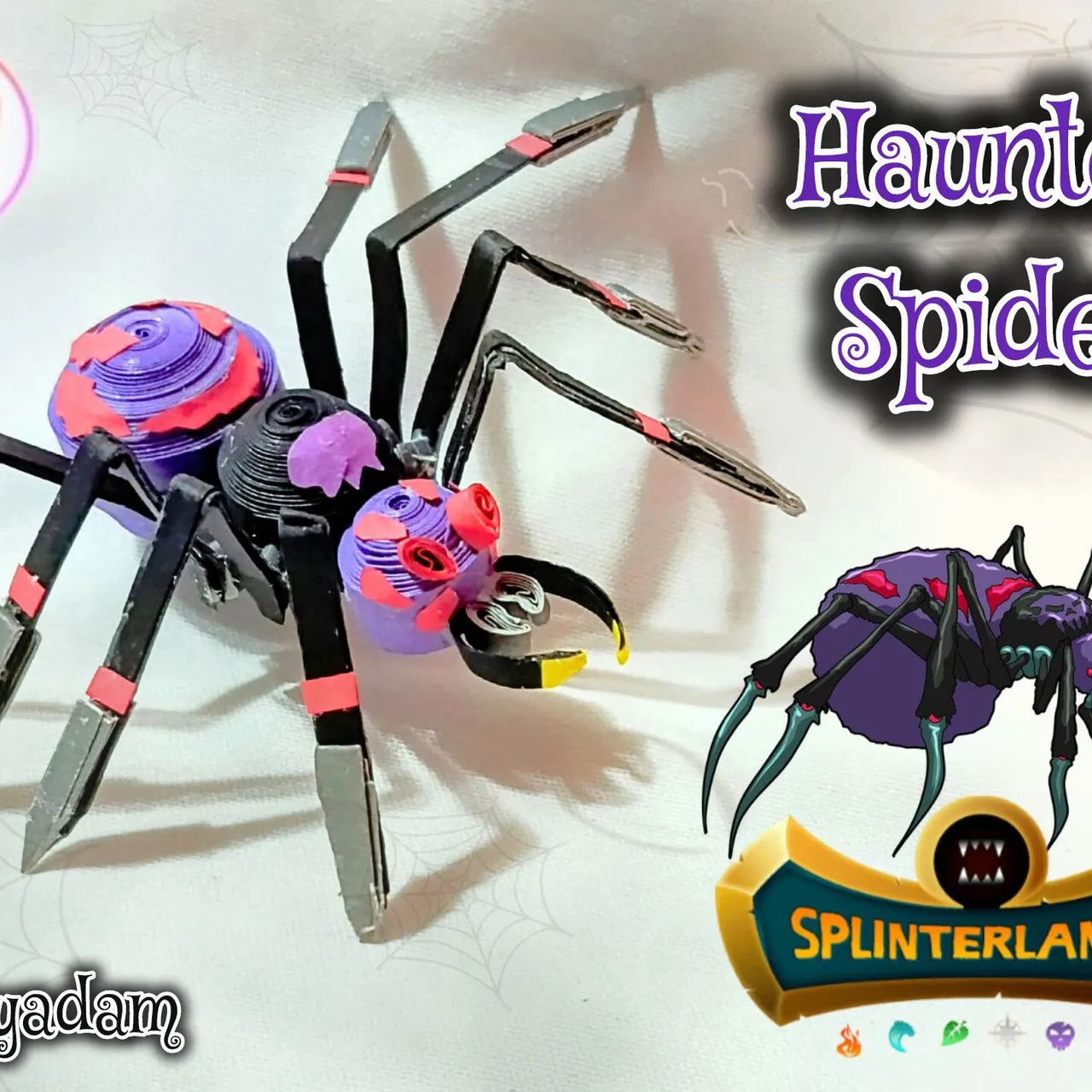 Haunted Spider in 3D Quilling Technique [Eng-Esp]