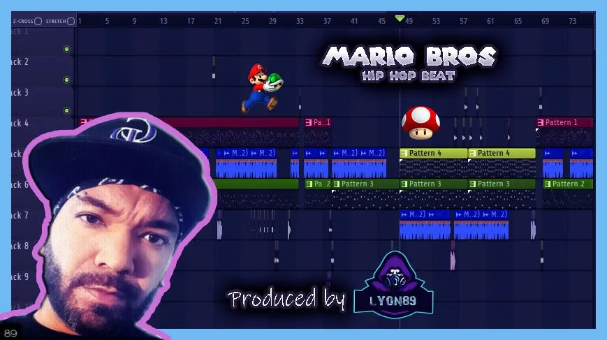 🍄MARIO BROS HIP HOP 🎮 Rap boom bap 🌟🔥 Produced by @lyon-89 😁🎹...