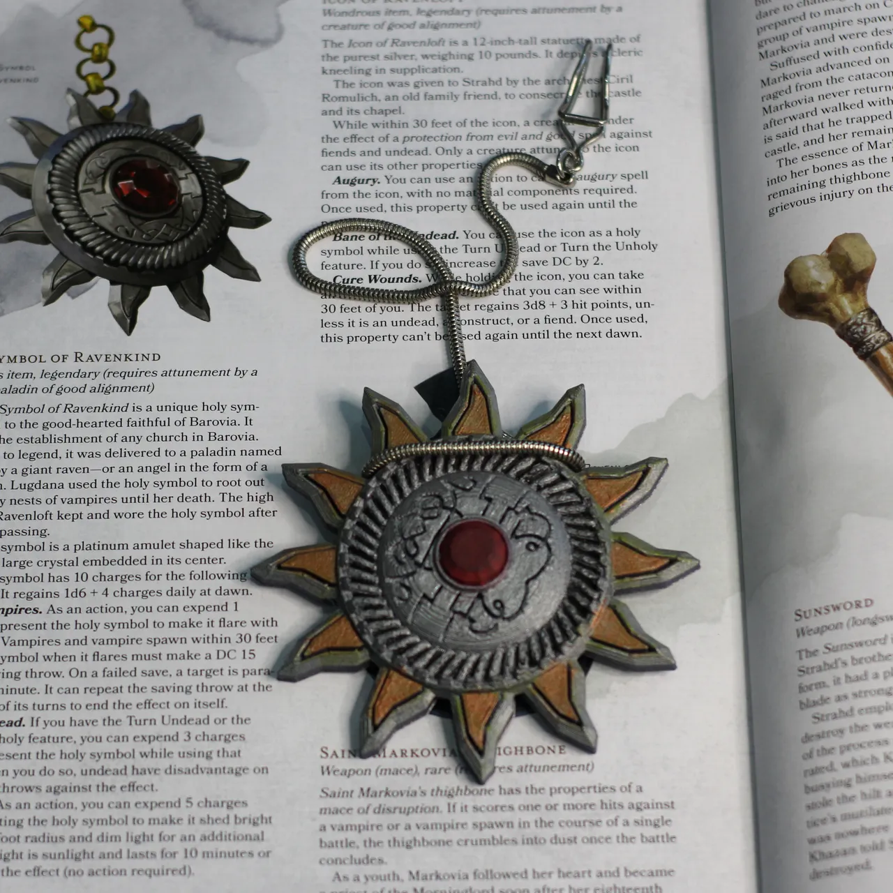 Painting Holy Symbol of Ravenkind Prop for Curse of Strahd