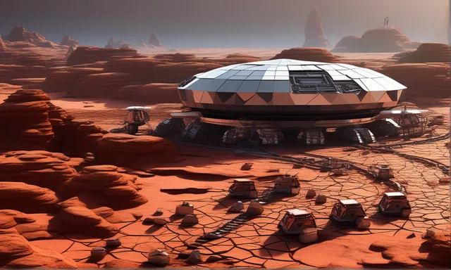 Chinese rover finds structures on Mars.