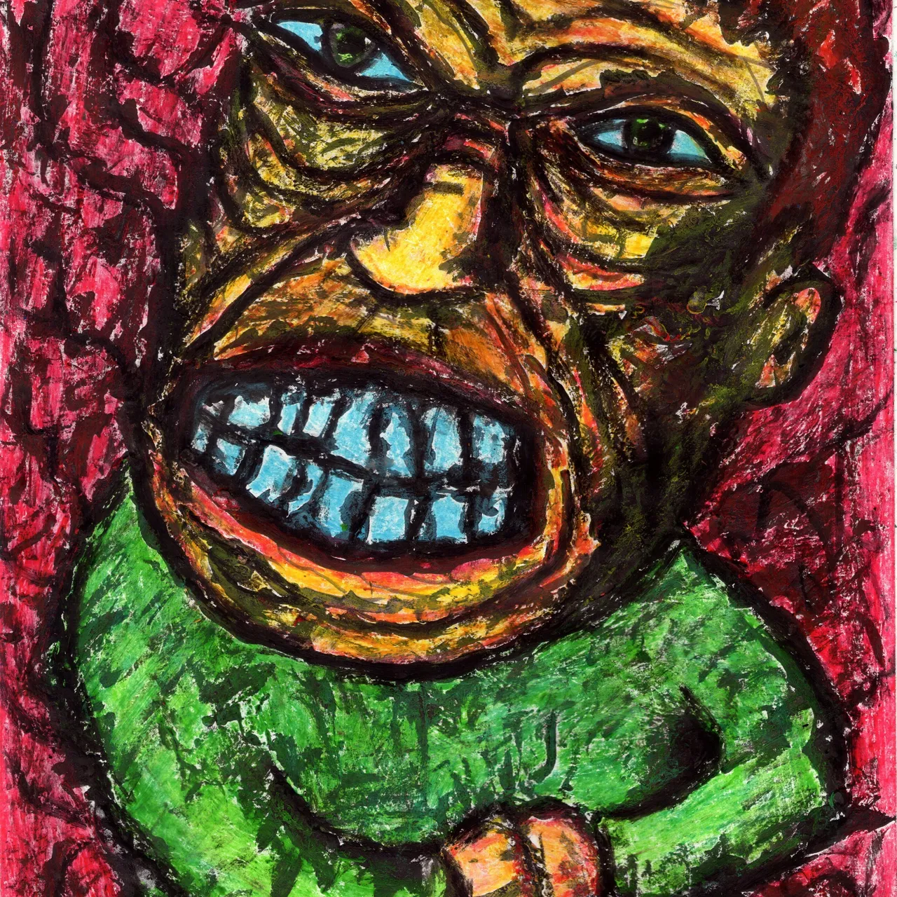 Powerless anger.\ Original drawing