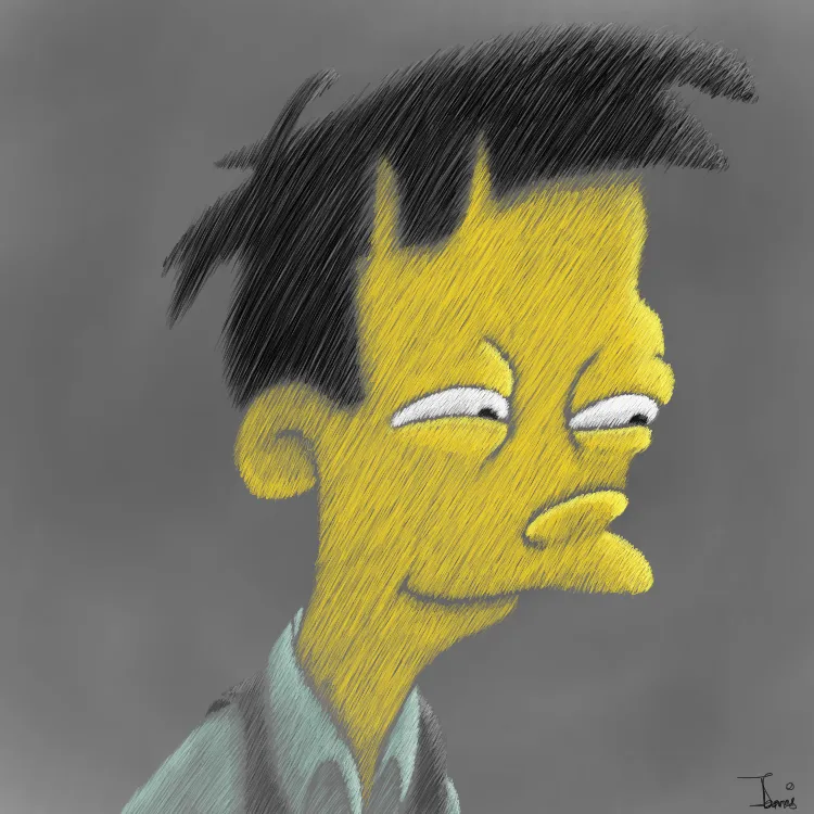 The Painting of Akira From The Simpsons