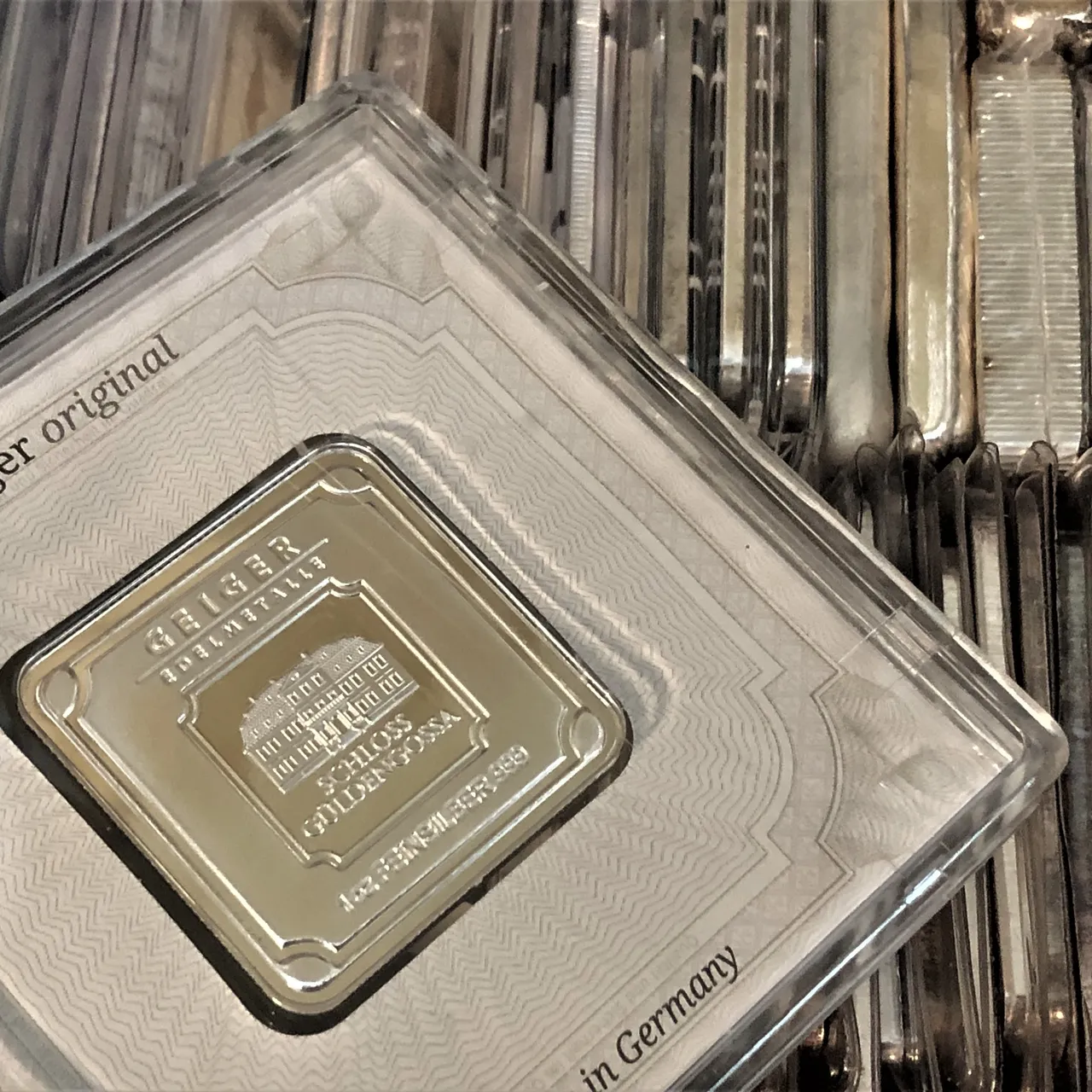 Geiger Square Silver Bar