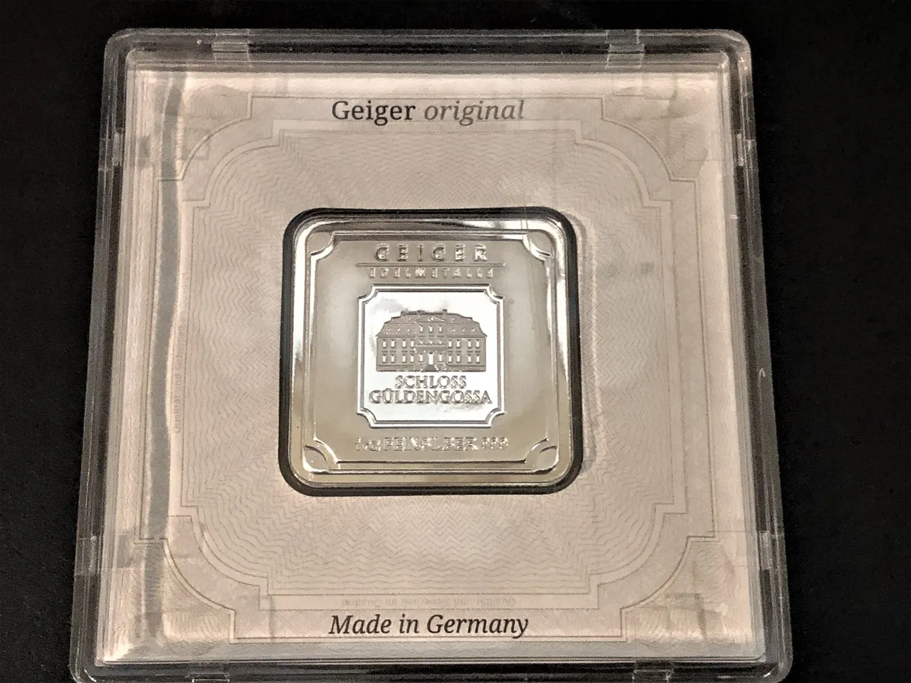 Geiger Square Silver Bar