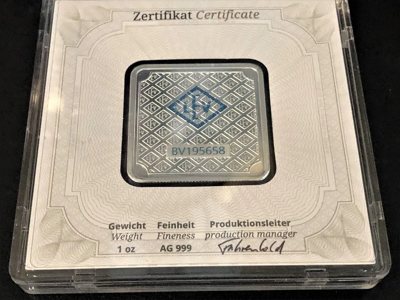 Geiger Square Silver Bar