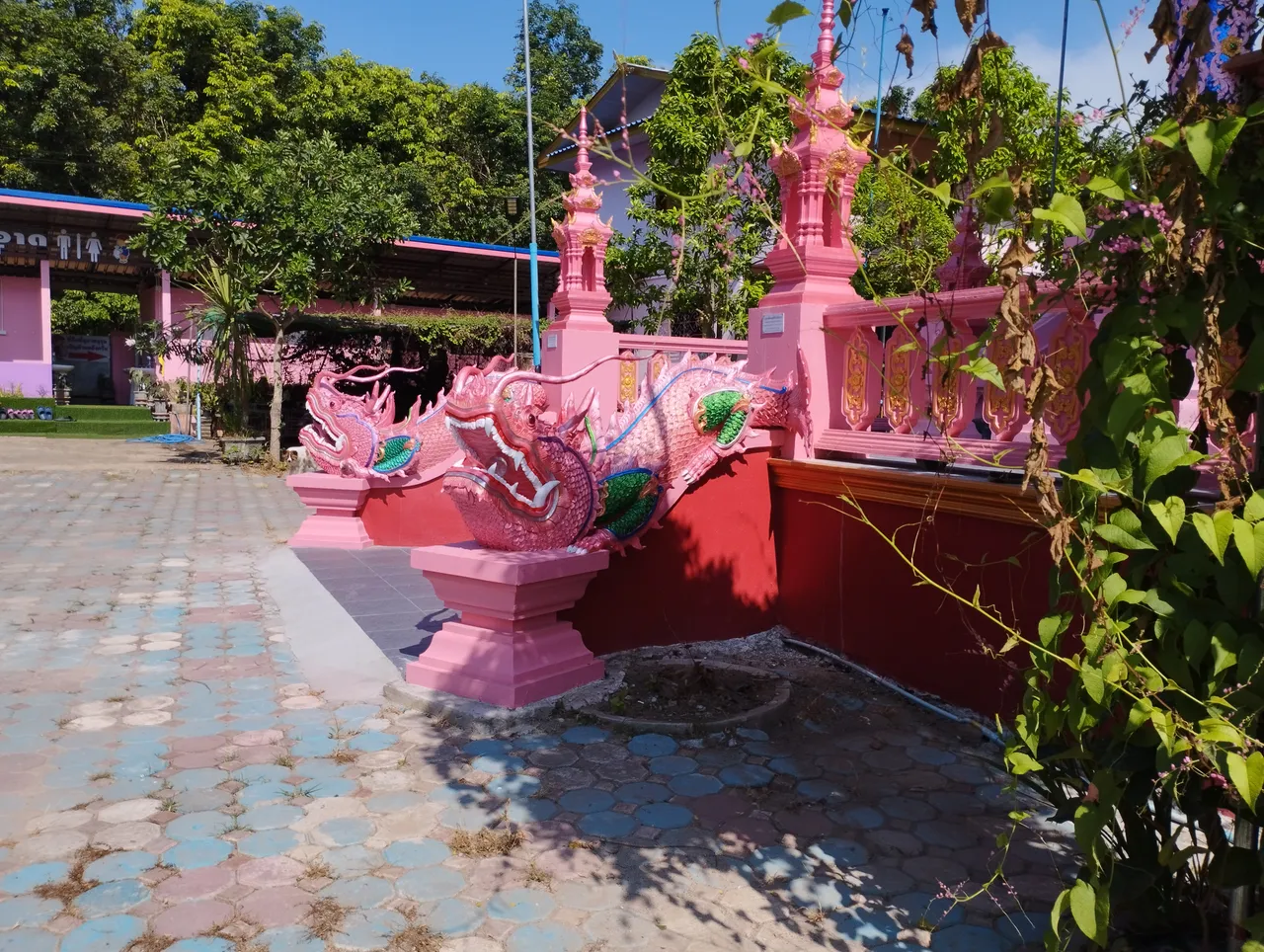 Enjoy Wat Had Chompu, Chiang Mai, Thailand, pink style temple with ...