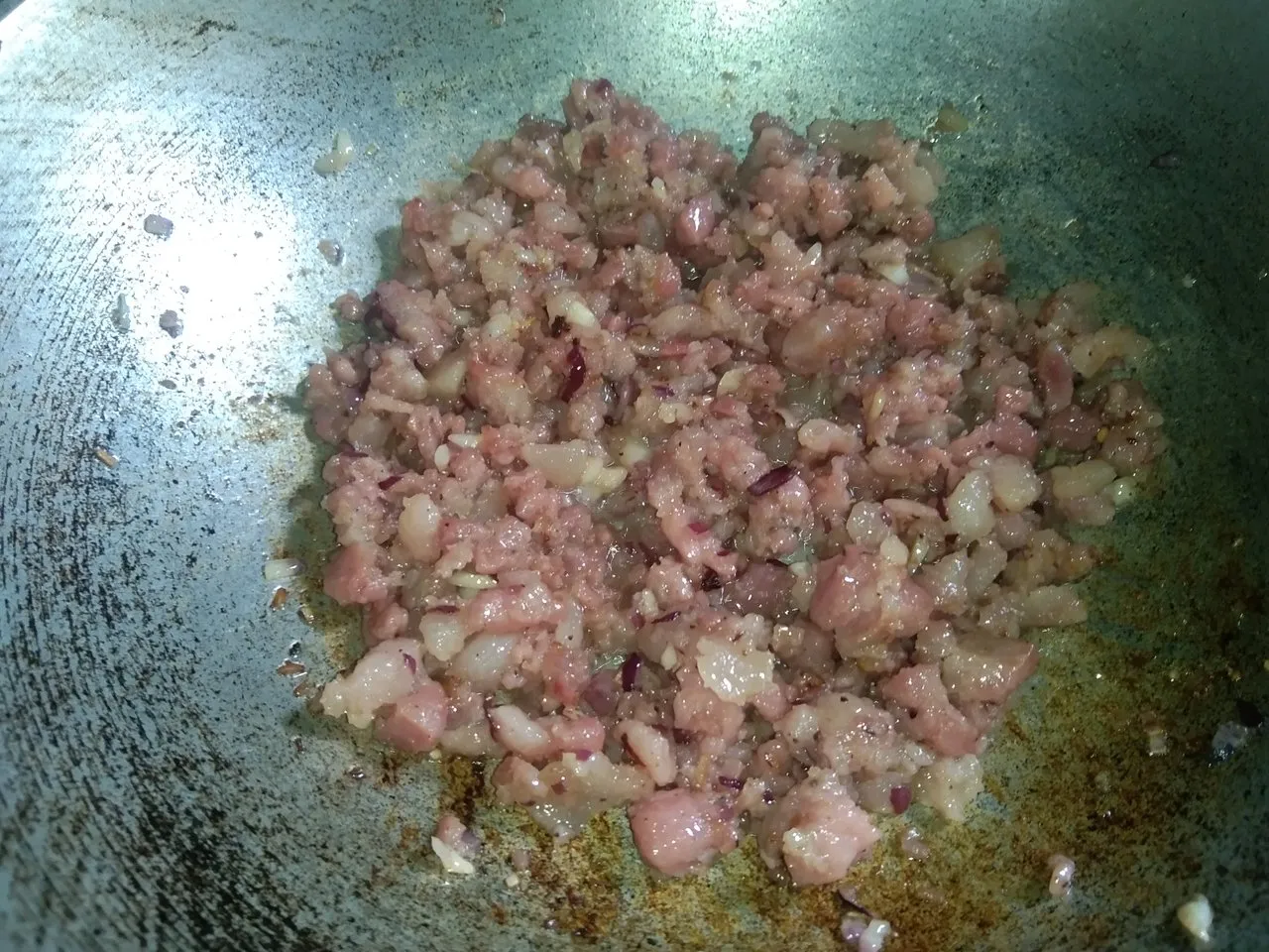 Adobong Sitaw- String Beans with Garlic Longanisa, Soy sauce and Vi...