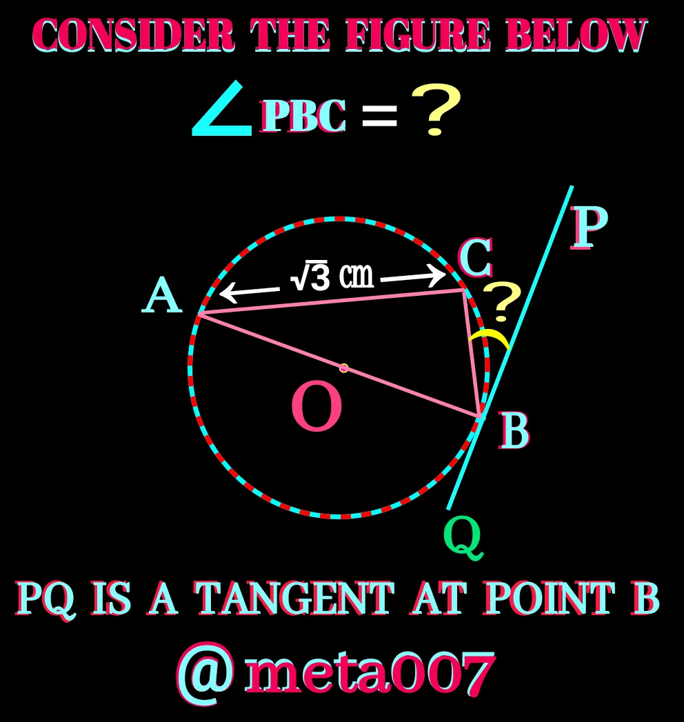 Tangent of a circle and the circle circumscribes a triangle: