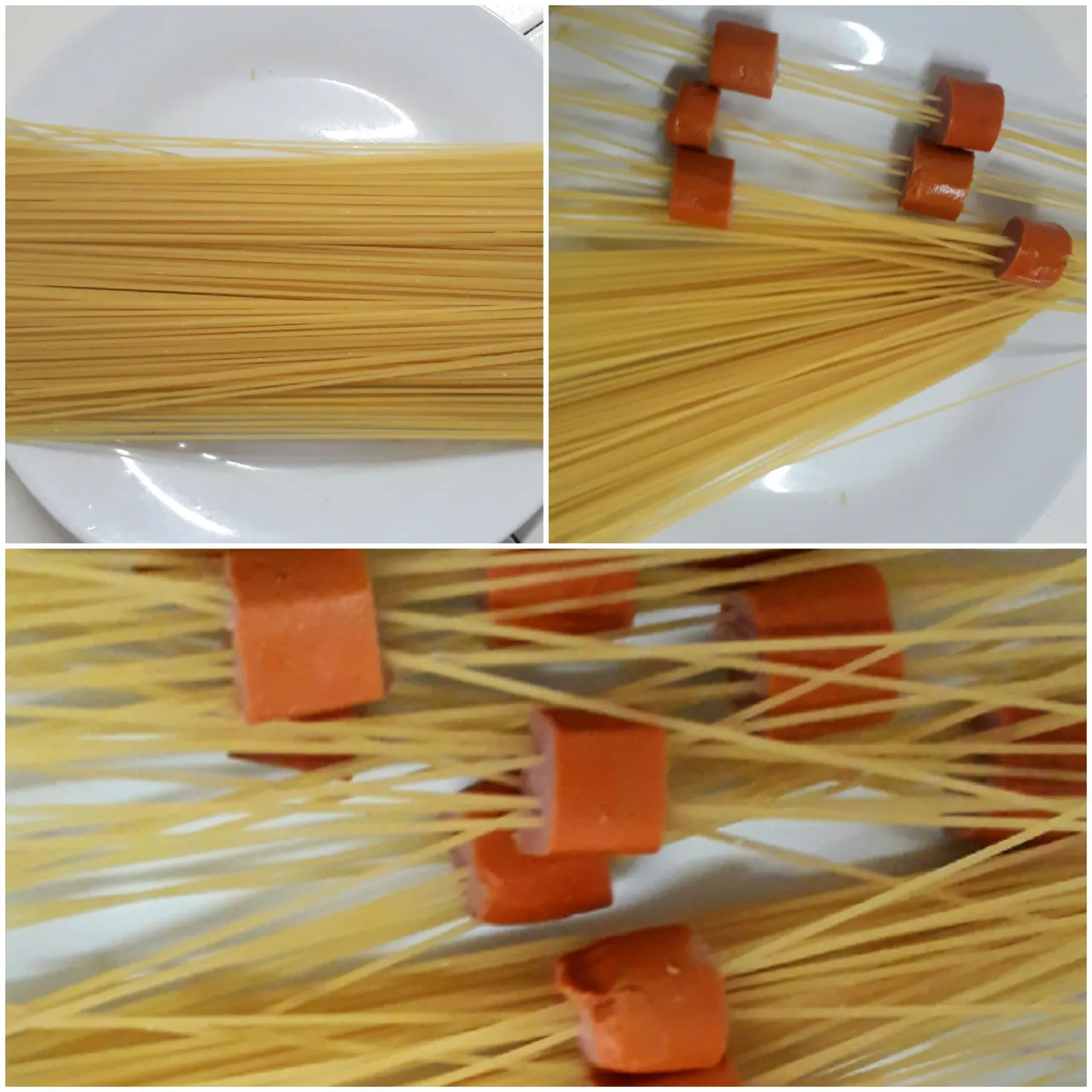 SPAGHETTI STRUNG ON SAUSAGES [ESP/ING]