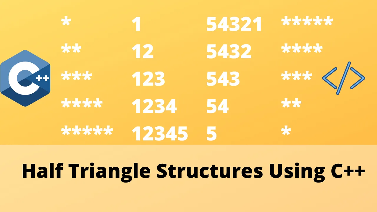 How To Make Increasing And Decreasing Triangular Patterns Using C++