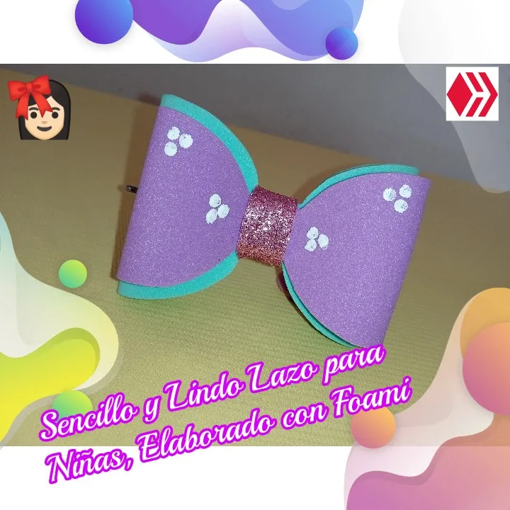 [ESP-ENG] Sencillo y Lindo Lazo para Niñas, Elaborado con Foami 👩 ...