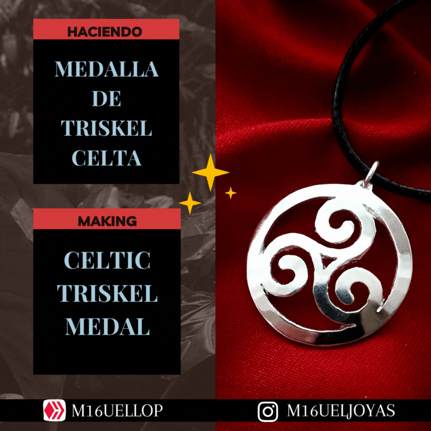 HACIENDO MEDALLA DE TRISKEL CELTA (ES/EN) /// MAKING CELTIC TRISKEL...