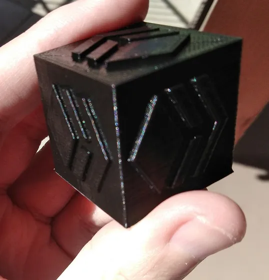 3D Printed Hive Logo Cube (Based on NFT)