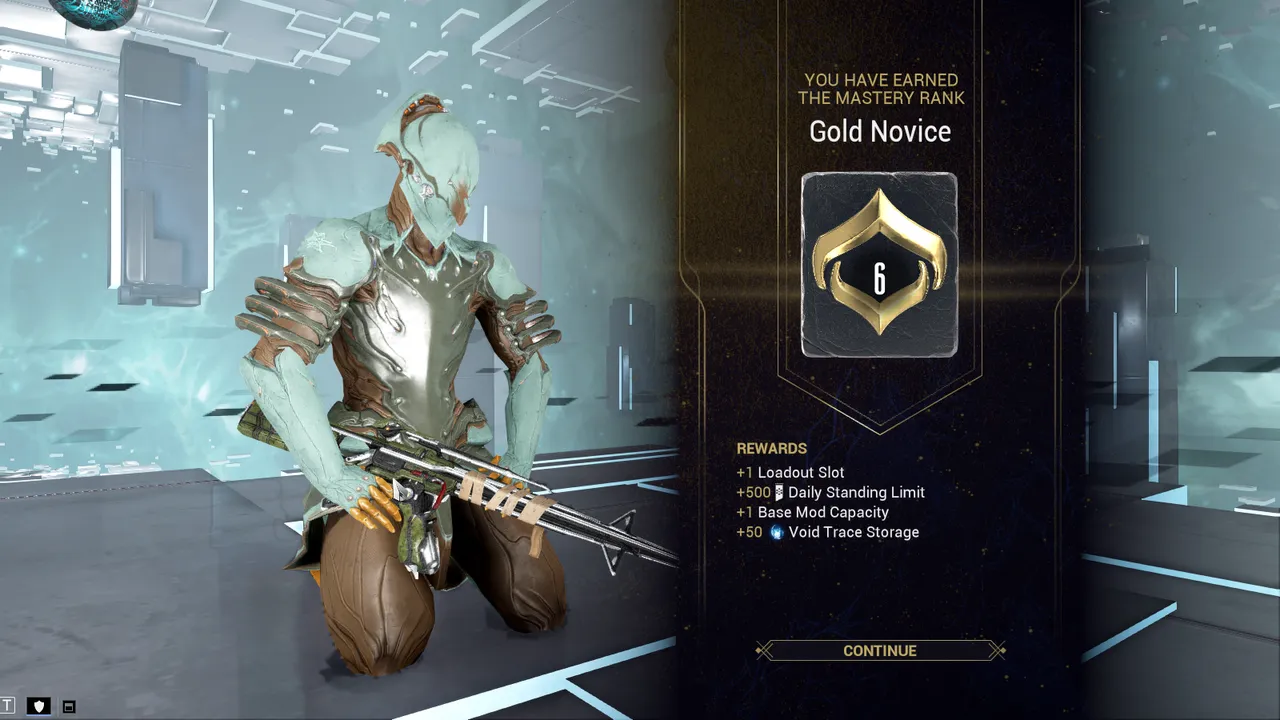 Ranking up in Warframe! Mastery Rank 6 now