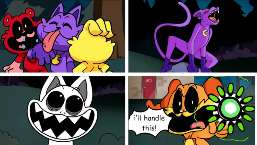 Catnap Turns into a Werewolf - Smiling Critters Cartoons - Poppy Pl...