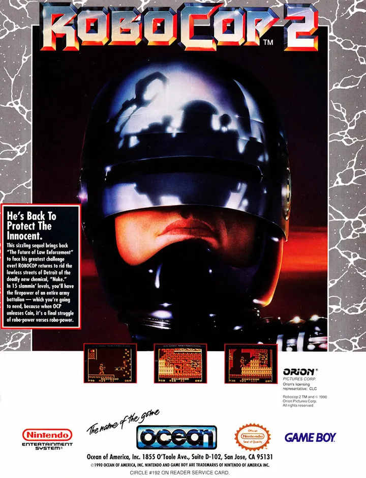 Robocop 2 (NES, Game Boy)