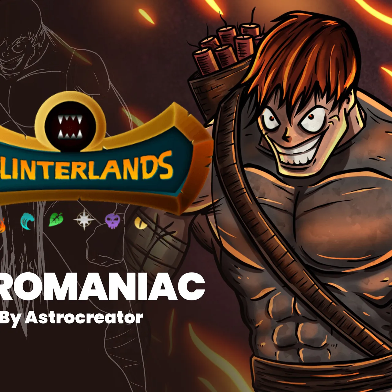 I draw Splinterland's Pyromaniac in my own style (ENG/ITA)