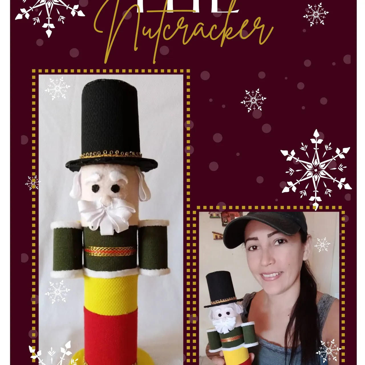 (ENG-ESP) 🎇 The evergreen nutcracker, made from recycled material ...