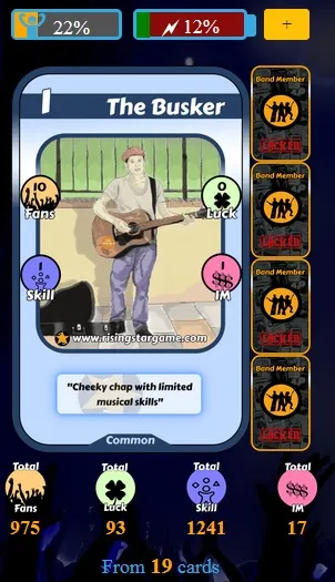 My Rising Star game progress - two Card Packs in a row (Once Again)