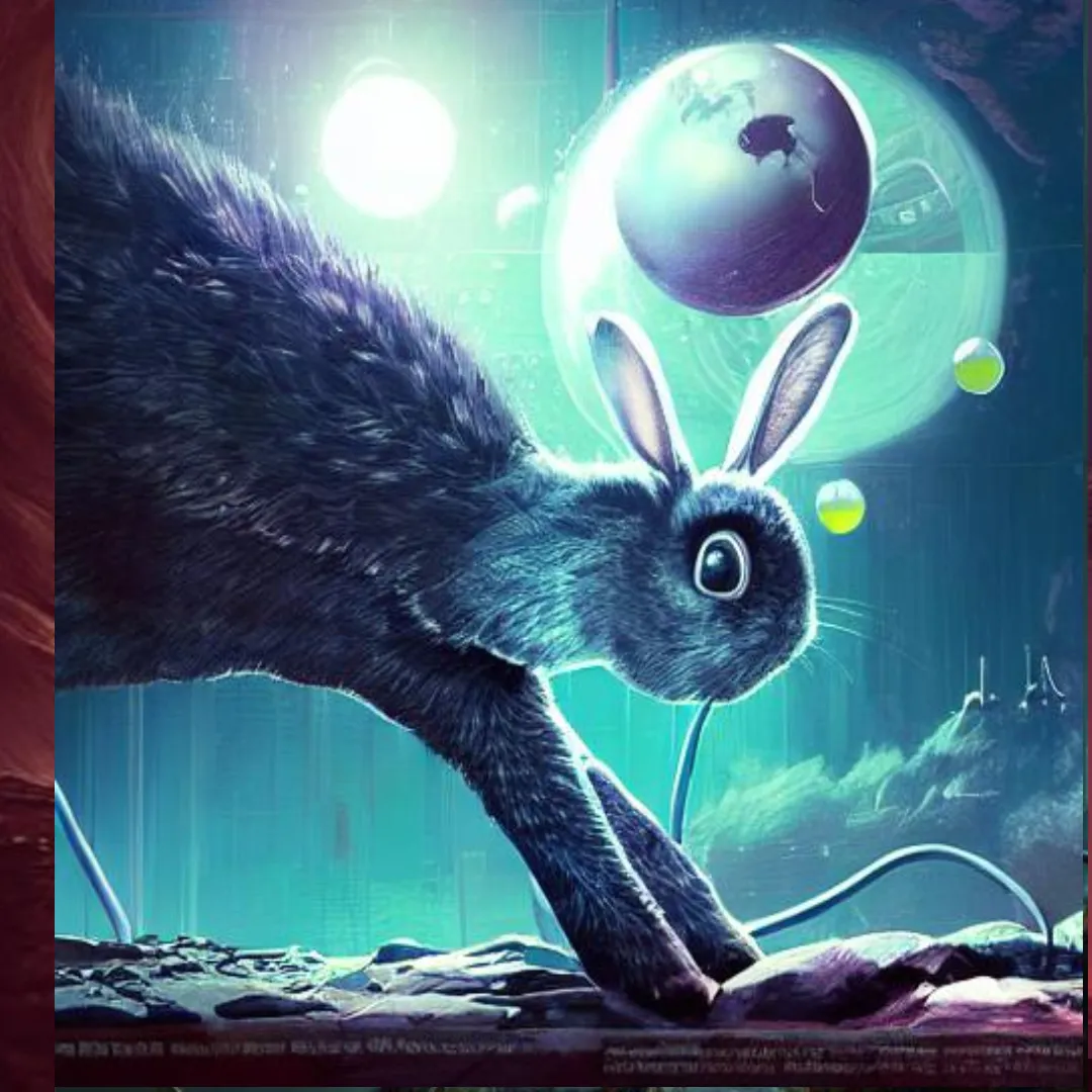 The Alien Rabbit Zodiacs - Surrealism Style