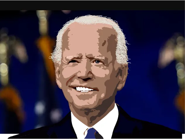 My first digital drawing. Joe Biden ! the president of America