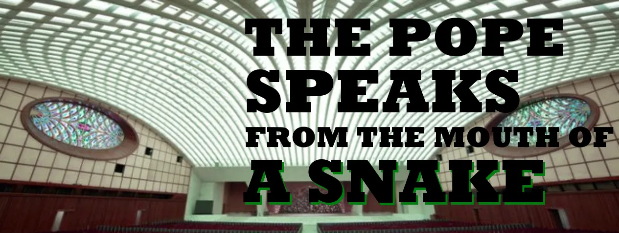 Pope Paul VI Audience Hall: Snake Bite in Vatican City + St. Pete...