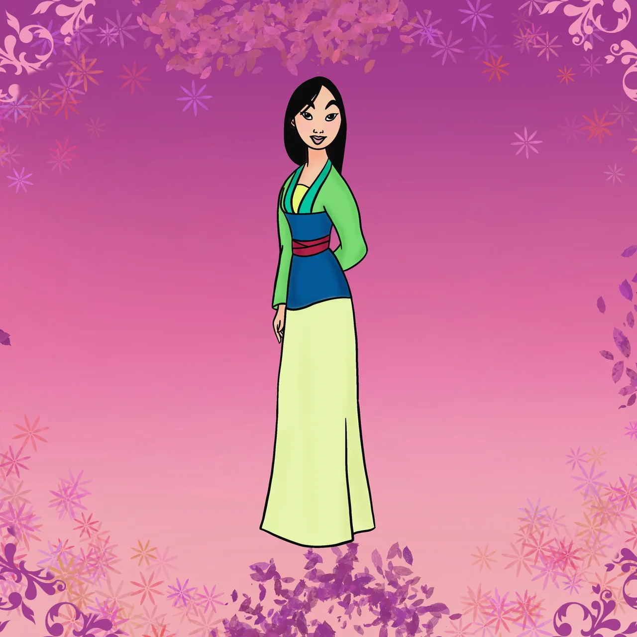 Epic Princess Mulan Portrait: Procreate Speed Art