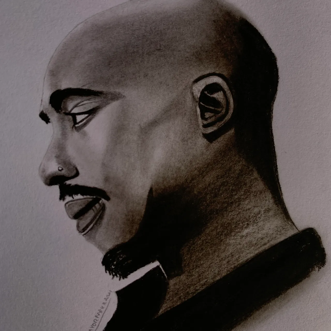 2PAC SIDE VIEW PORTRAIT
