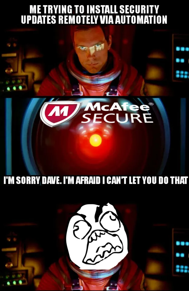 McAfee is Malware! (Or it can be at least) - sysadmin rant