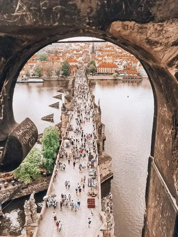 To fall in love with the Vltava River & Charles Bridge