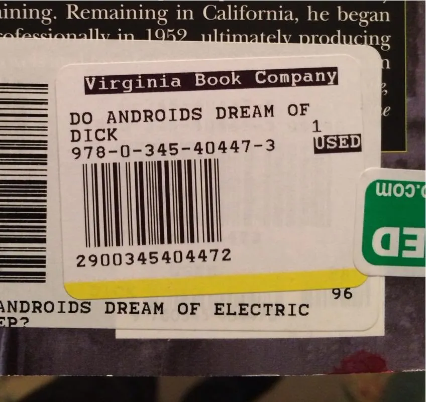 Do androids dream of dick?
