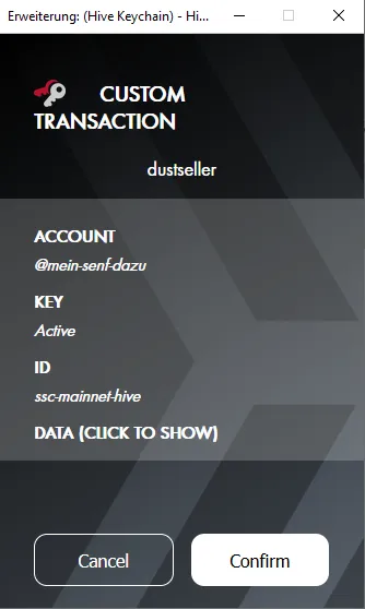 Keychain: How to sell your Dust Token - Wie verkauft man seine Stau...
