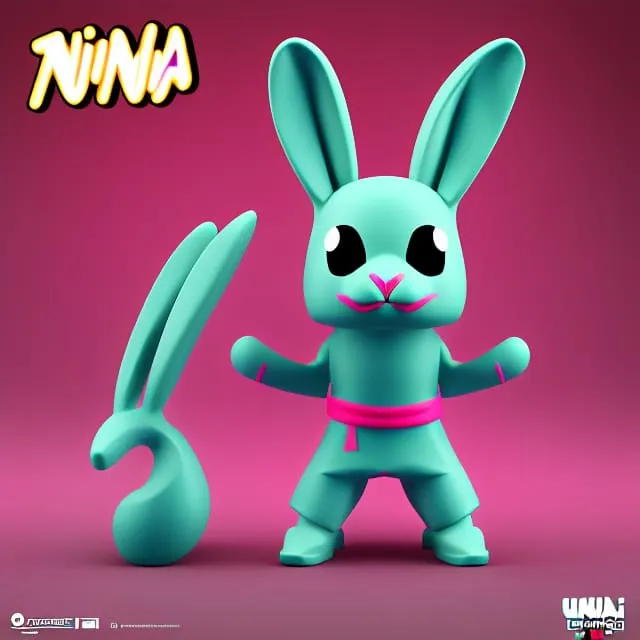 Ninja Bunnies Vinyl Toy Ai Art
