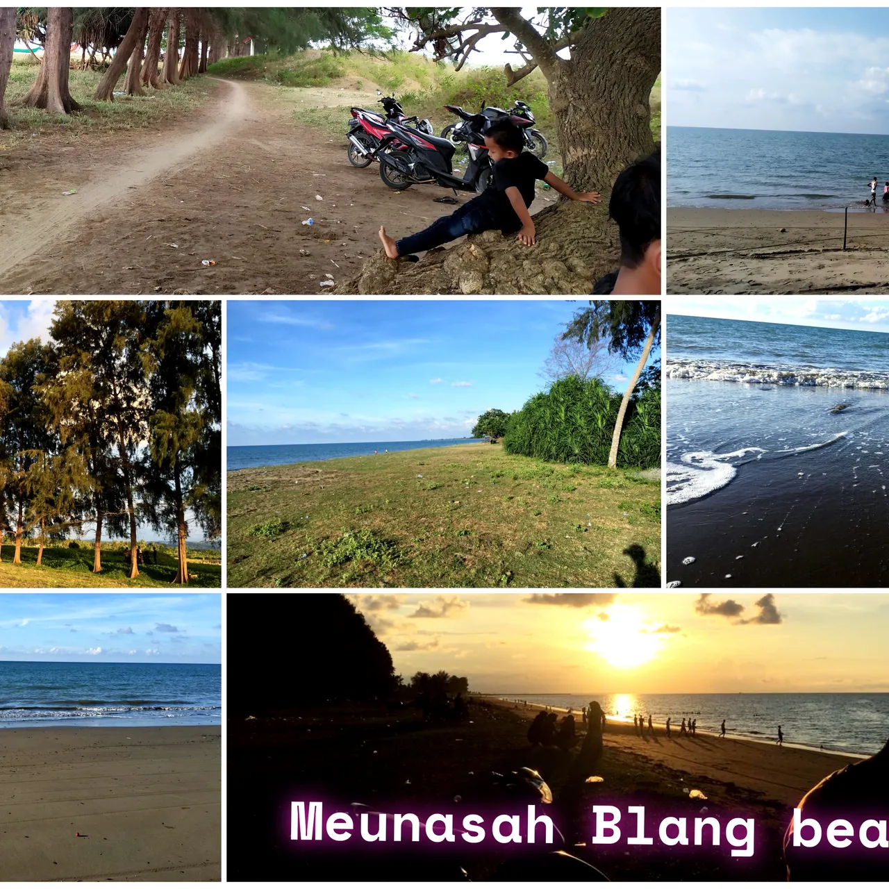 Let's witness the beautiful sunset view at Meunasah Blang Beach