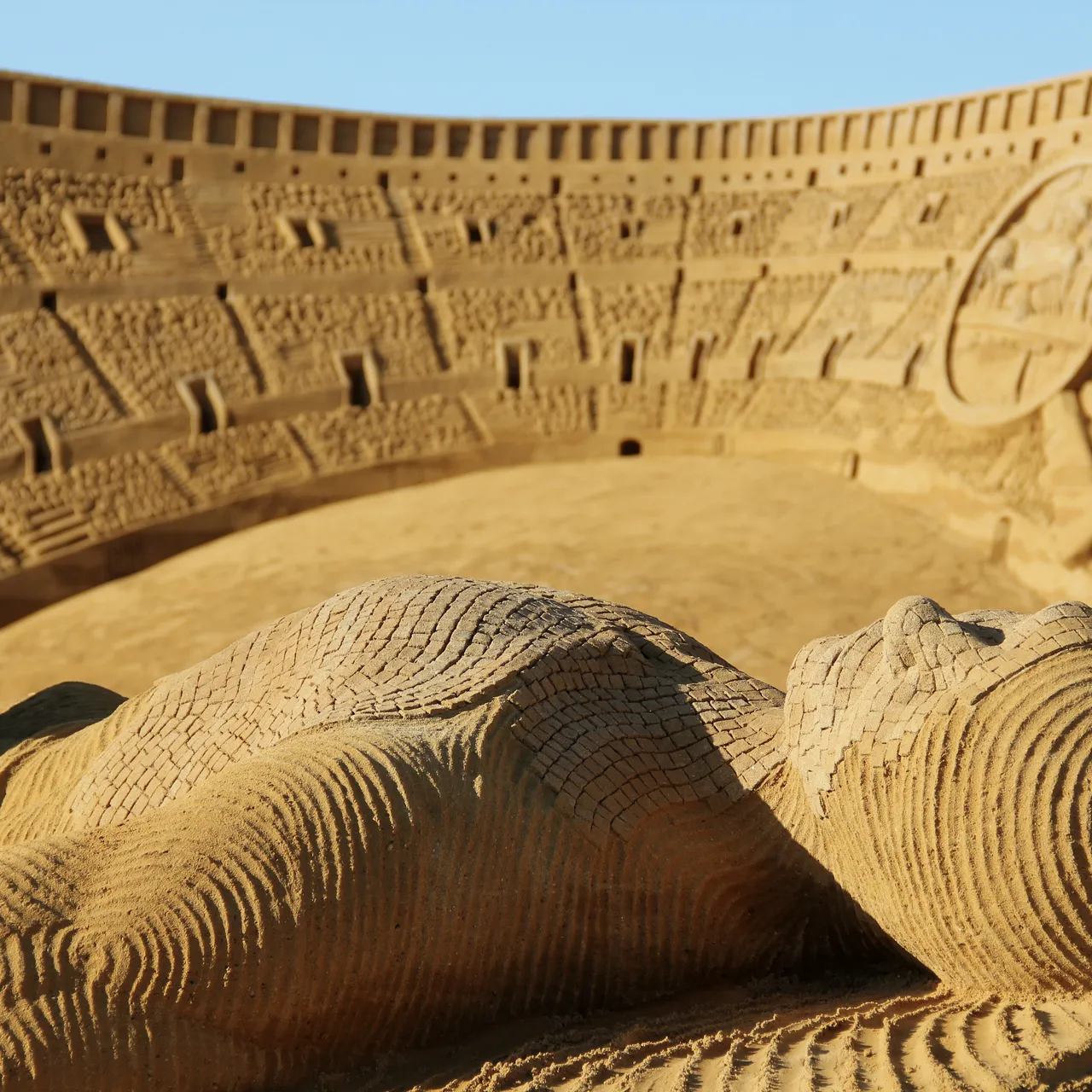Colosseum - sand sculpture