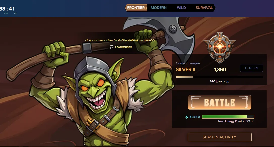 Welcome To The Frontier Battle Format!