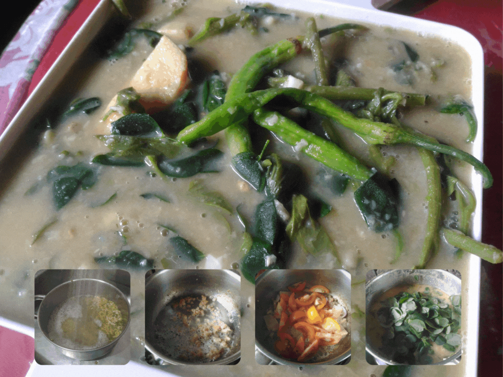 How I Cook Ginisang Munggo with Talbos ng Kamote and Malunggay Leav...