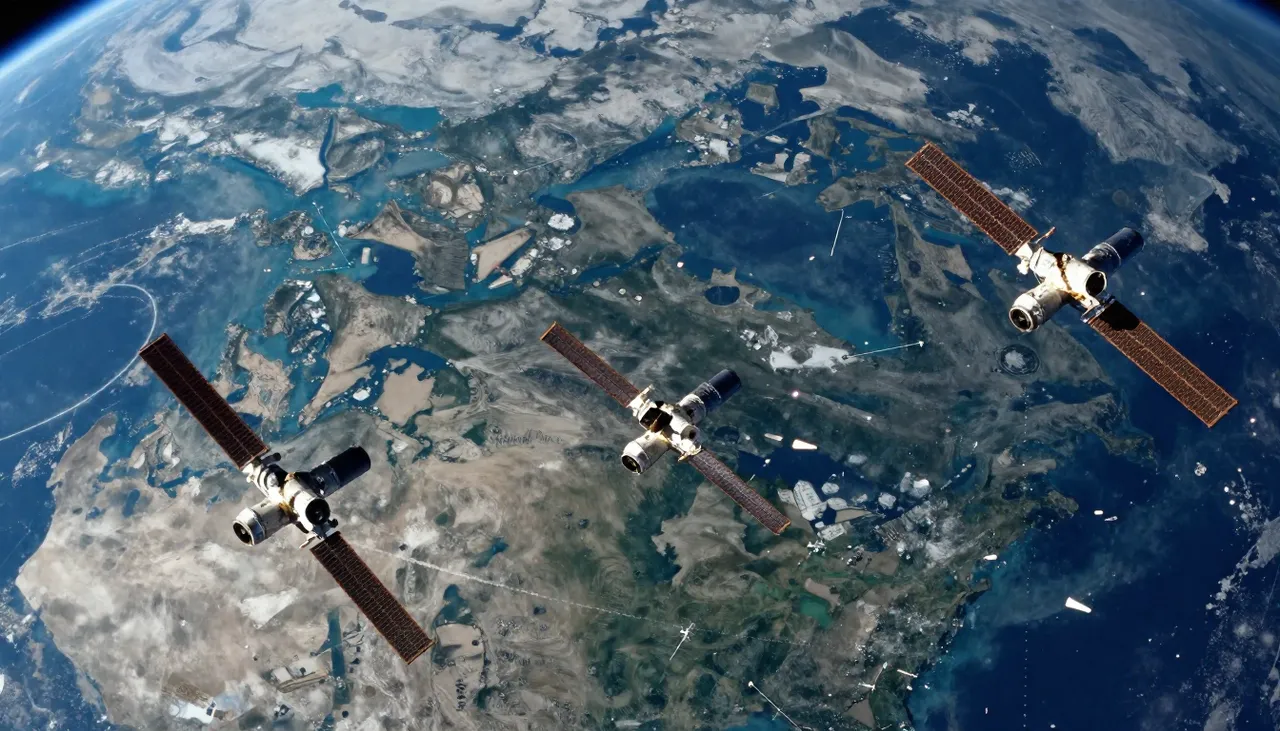 The constellation of satellites that finds minerals from space.