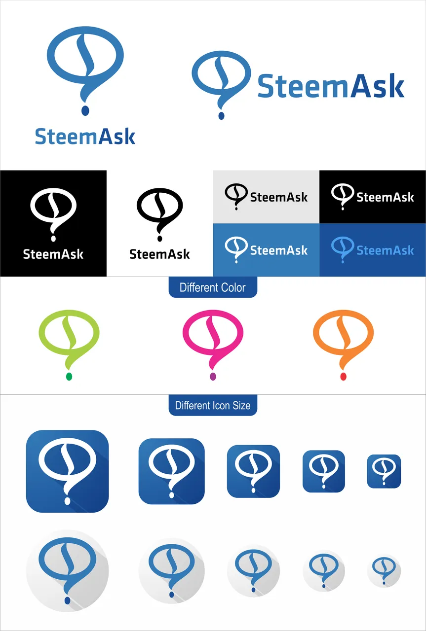 Logo proposal for "SteemAsk"
