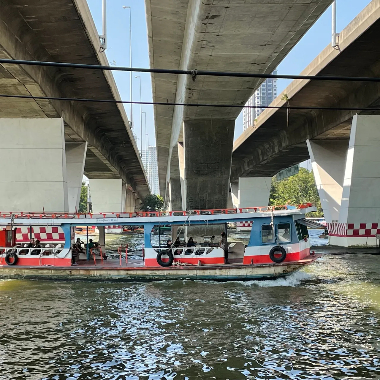 Wednesday Walk: riding on express boat on a sunny day.
