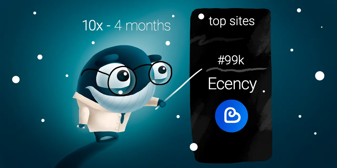 Ecency - 4 months 10x growth