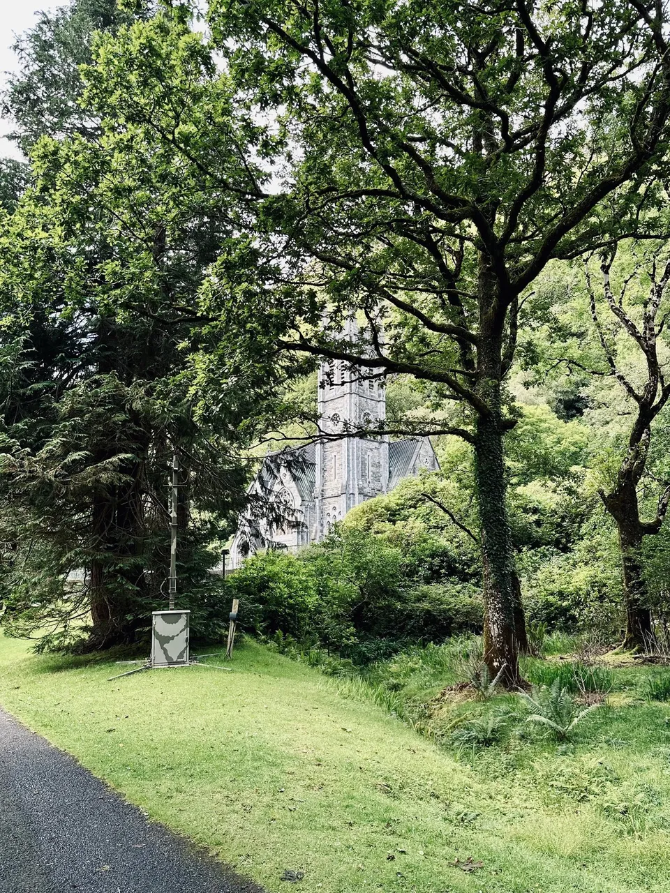”THE NEO-GOTHIC CHURCH at KYLEMORE ABBEY ESTATE” in Connemara Count...